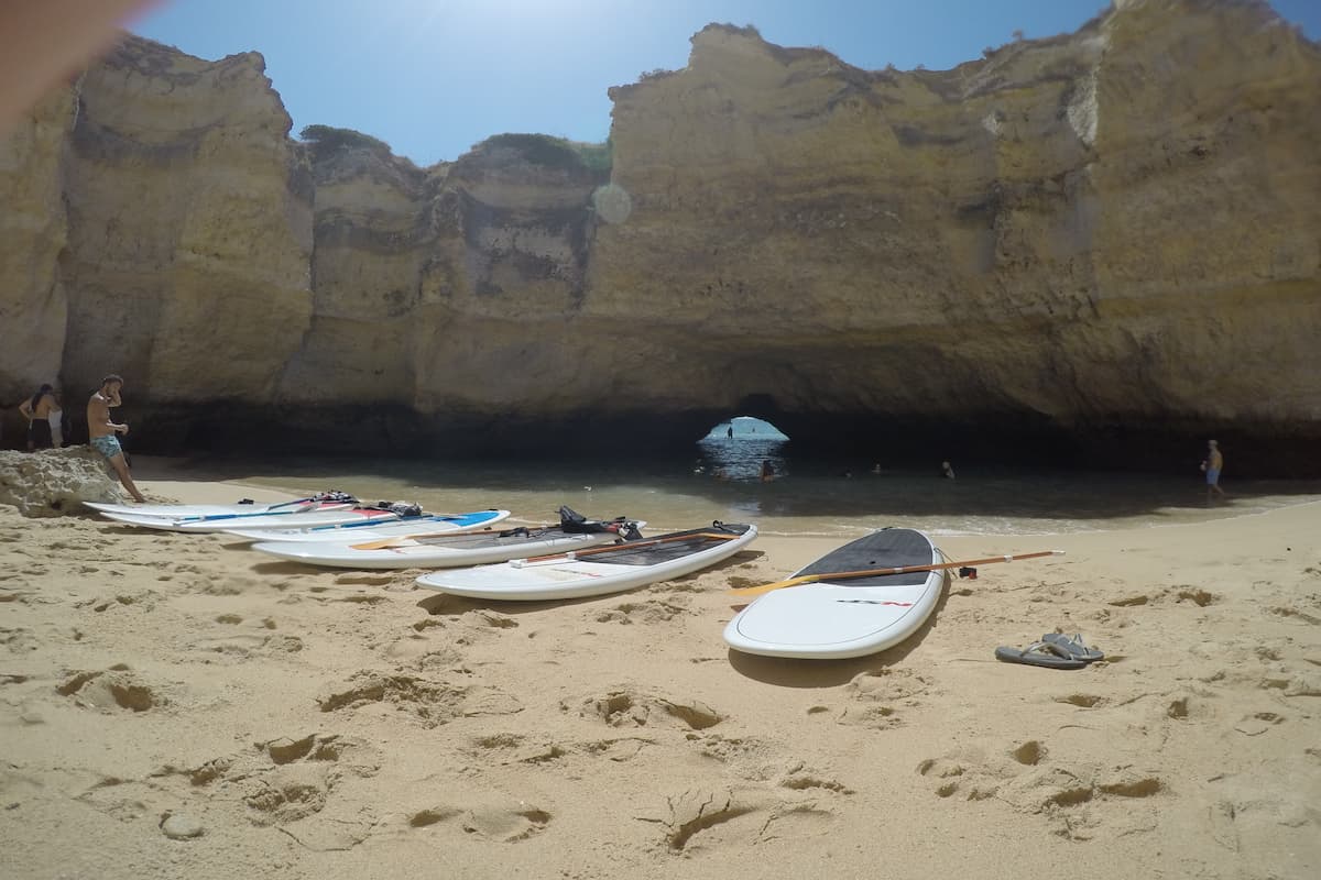 Albufeira 2 Hr SUP Tour Hidden Cave & Beach - TOP Instructors